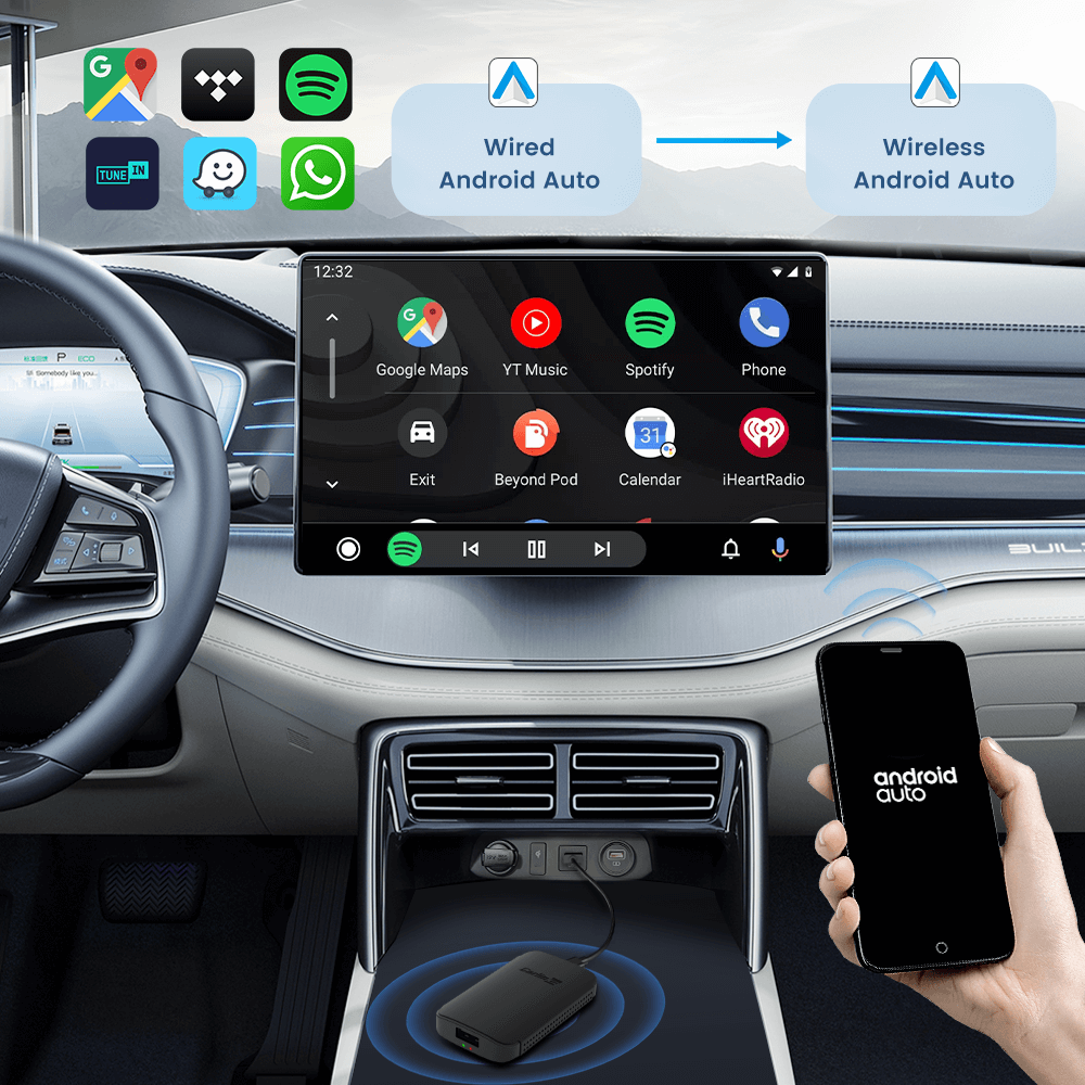 Carlinkit A2A Wireless Android Auto Adapter Nur für Autos mit werkseit ...