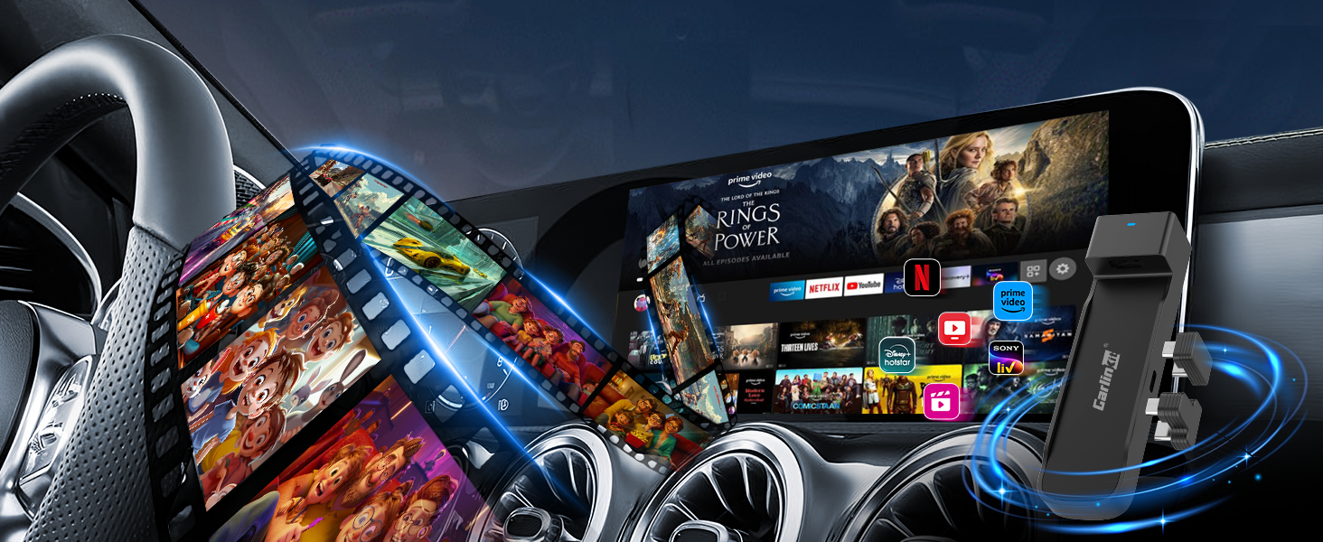 Carlinkit Fire Drive Use CarPlay to HDMI Cable to Enjoy Streaming, in ...