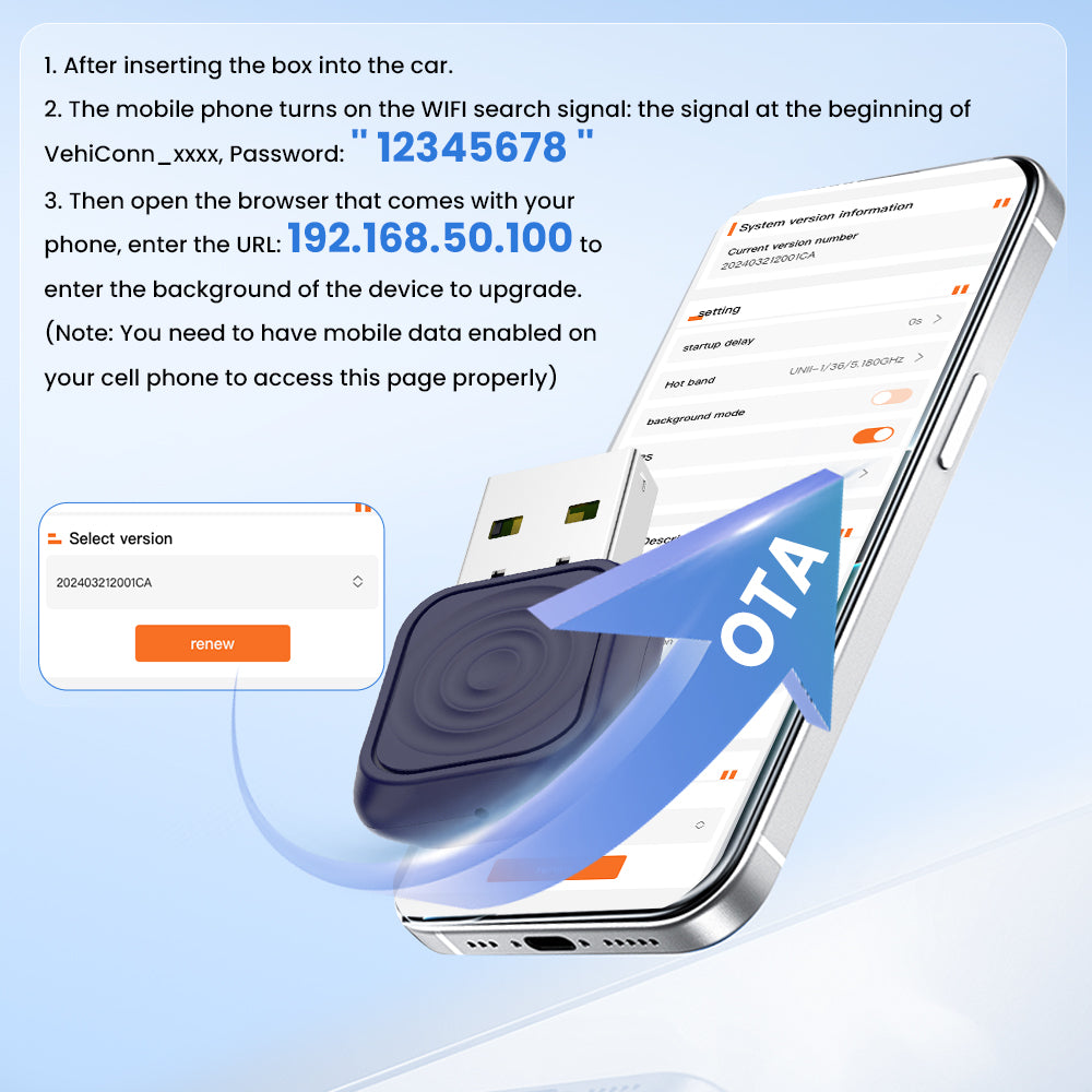 CarlinKit Mini Ultra Wireless Android Auto & CarPlay USB Dongle ...