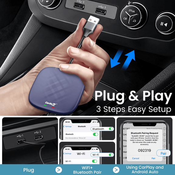 CarlinKit Ai Box Tbox Plus Multimedia Wireless Carplay & Android Auto ...