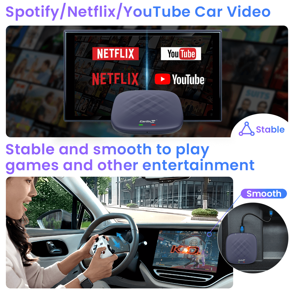 CarlinKit Ai Box Tbox Plus Multimedia Wireless Carplay & Android Auto ...